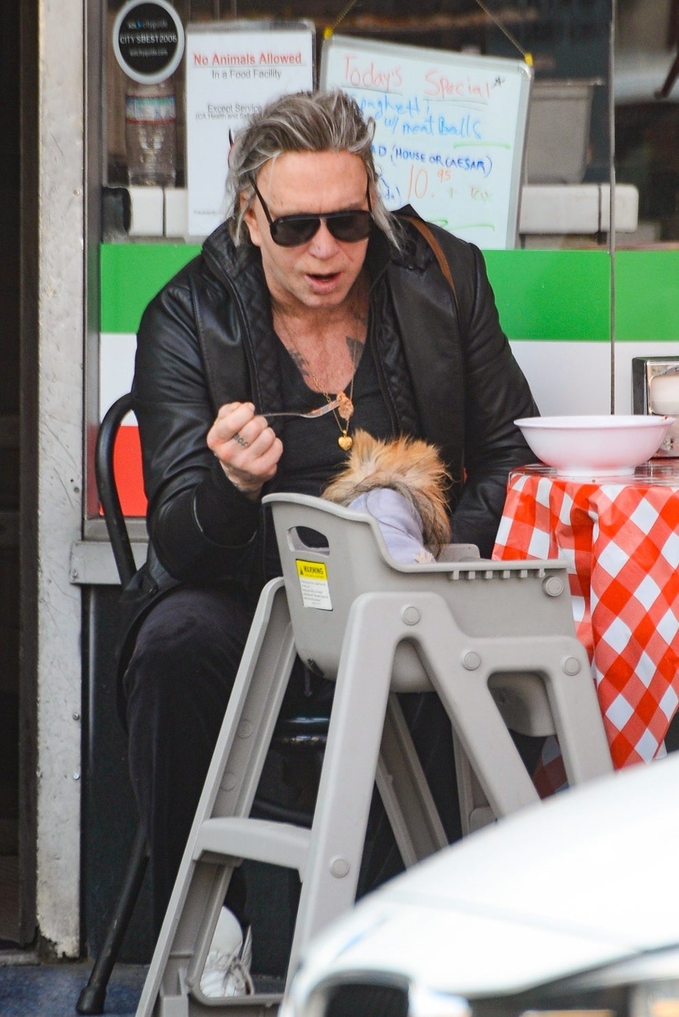 Mickey Rourke Went On A Hot Date With His Dog But Then Paparazzi Ruined ...