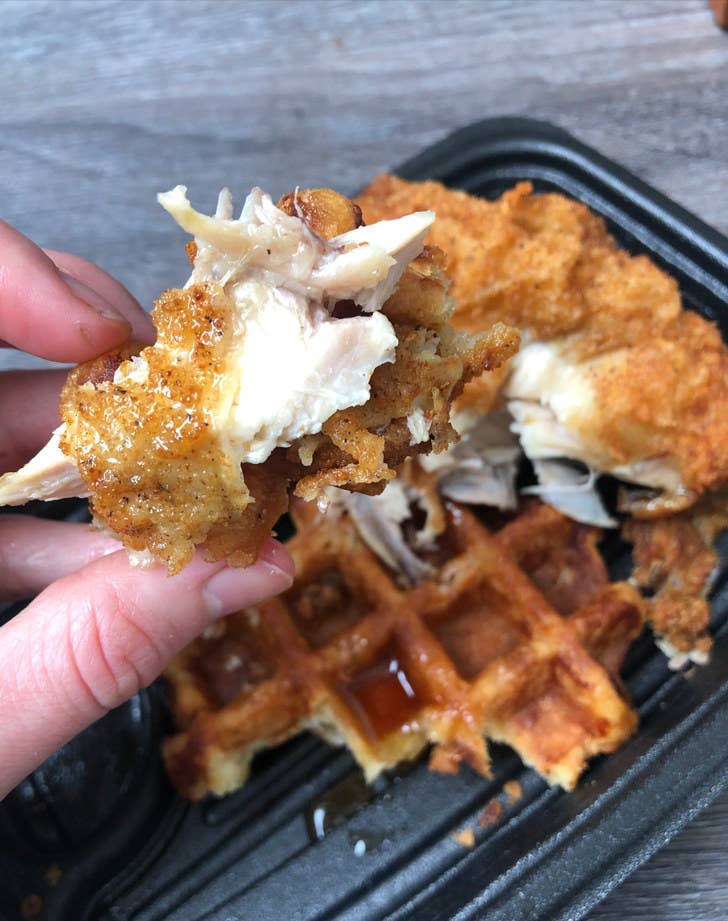 how to make kfc waffles