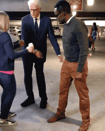 Ted Danson Being Taught How To Floss By "The Good Place" Cast Is Pure ...