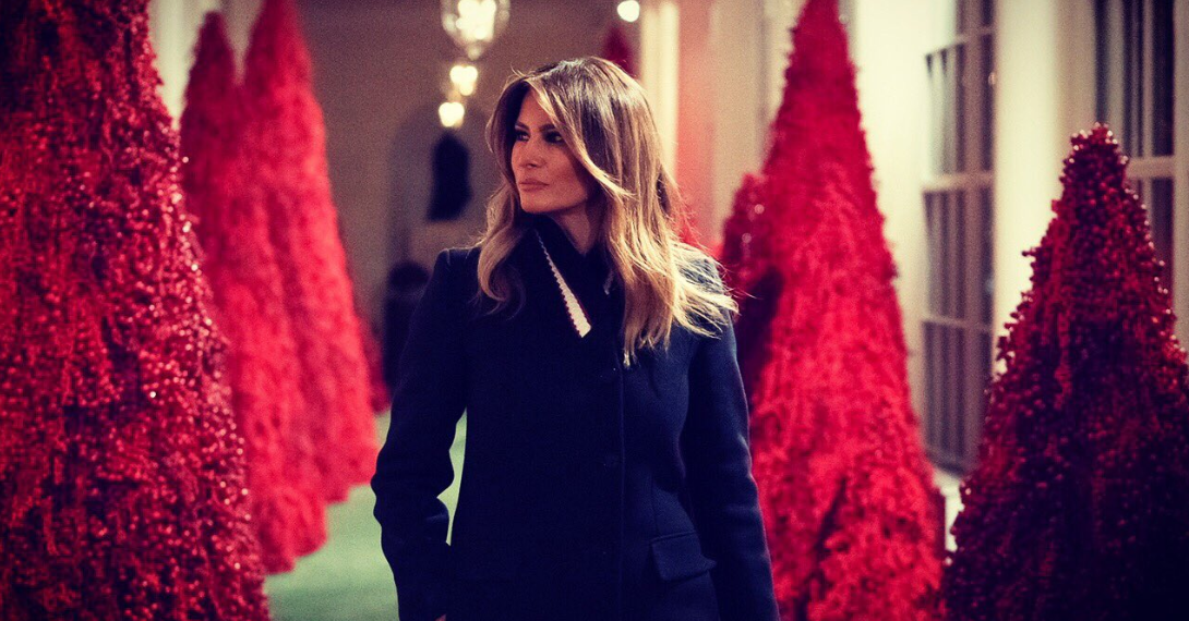Melania Trump Decorated The White House With "Blood Trees" And People ...