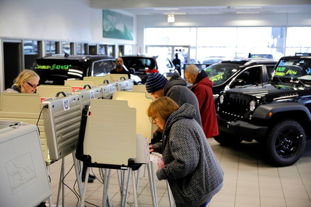 People Voted At Some Pretty Weird Polling Stations Today