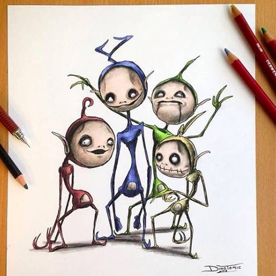 Distroy Creepy Pencil Drawings Of Famous Cartoon