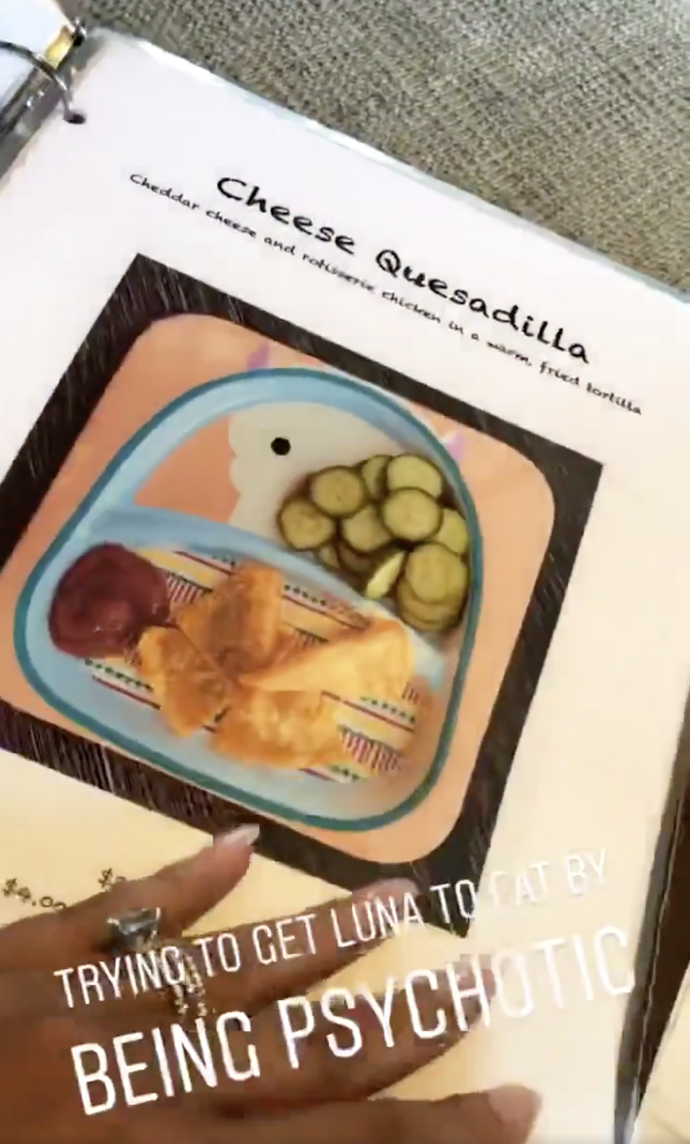 Chrissy Teigen Made An Actual Menu For Her Picky Eating Toddler And It ...