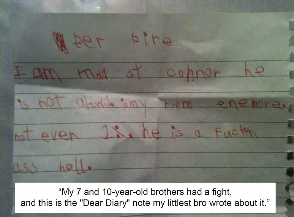 17 Kids' Diary Entries That Are Actually Really Hilarious