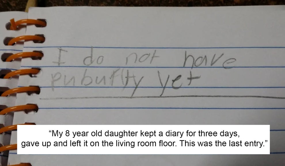 17 Kids' Diary Entries That Are Actually Really Hilarious