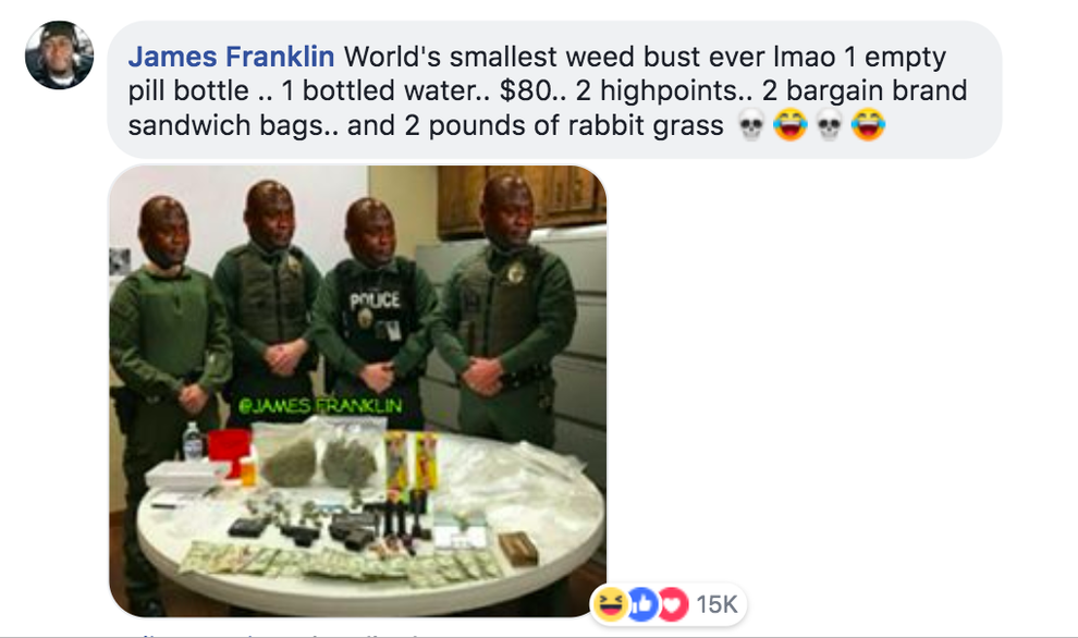 Local Cops Posted Pics Of A "Drug Bust" And People Won't Stop Trolling Them