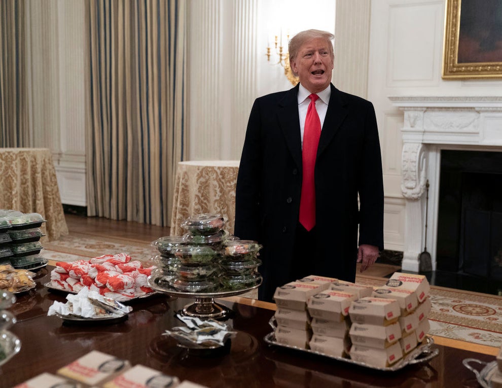 Trump Served A Fast-Food Feast On Silver Platters At The White House To ...