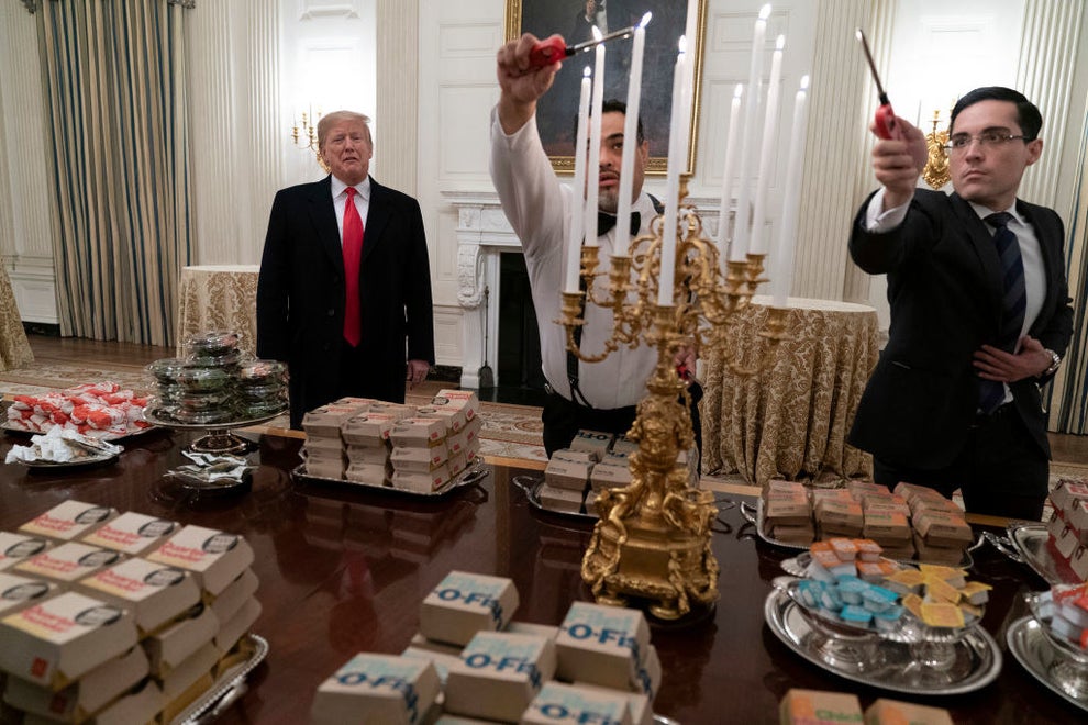 Trump Served A Fast-Food Feast On Silver Platters At The White House To ...