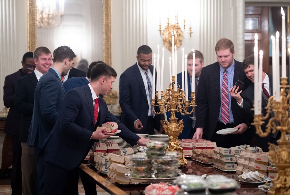Trump Served A Fast-Food Feast On Silver Platters At The White House To ...