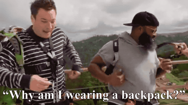 The Footage Of Jimmy Fallon Zip Lining Is Here, And I Can't Stop Watching