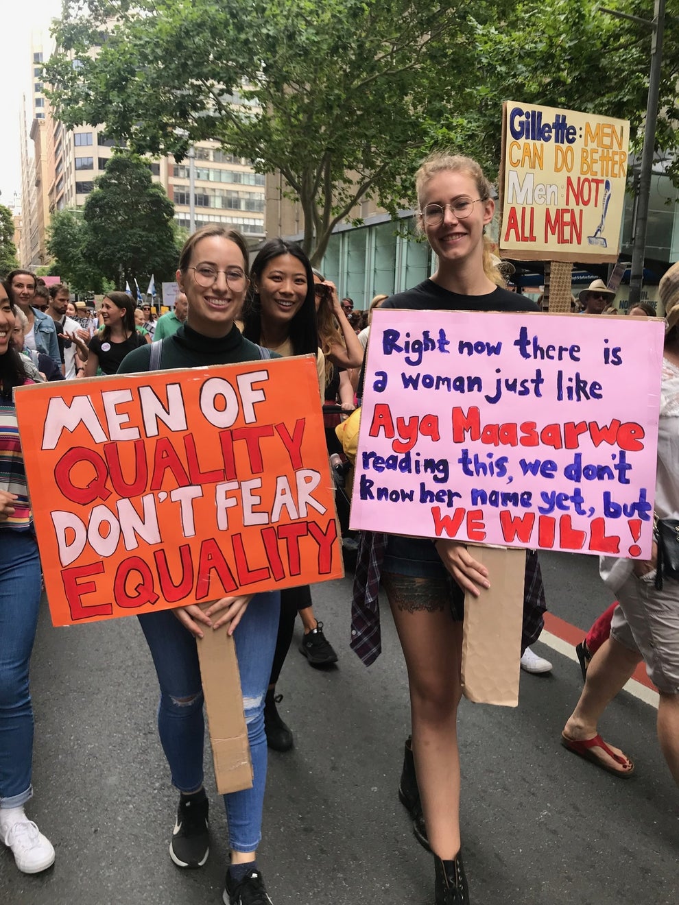 Here Are The Best Women S March Signs And The Stories Behind Them