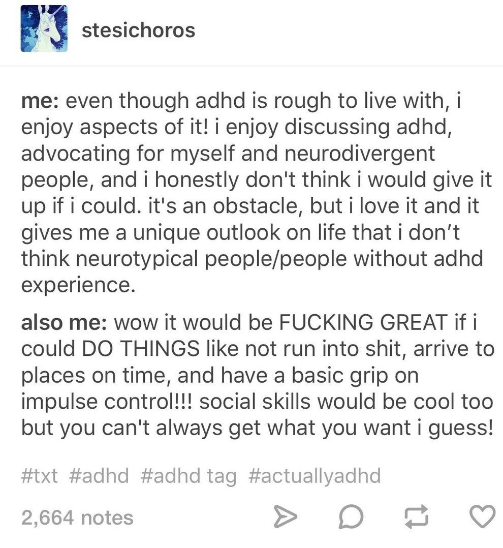 23 ADHD Tumblr Posts That Are A Little Too Relatable