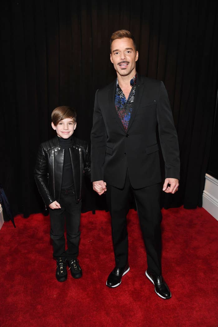 Ricky Martin Brought His Son To The Grammys And They're Both So Cute