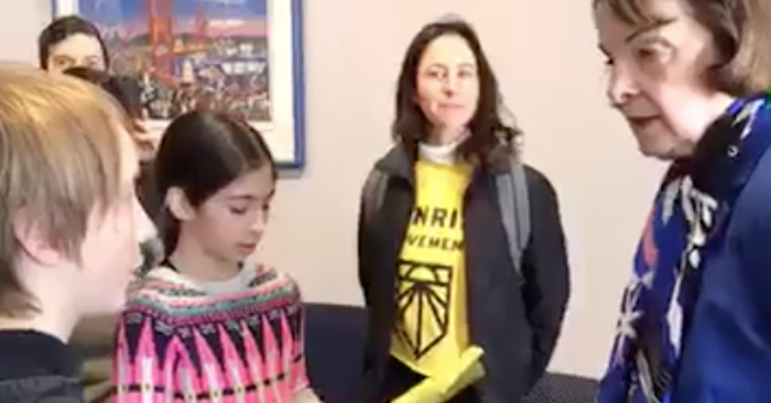 Kids Demanded Dianne Feinstein Support The Green New Deal And She Wasn ...