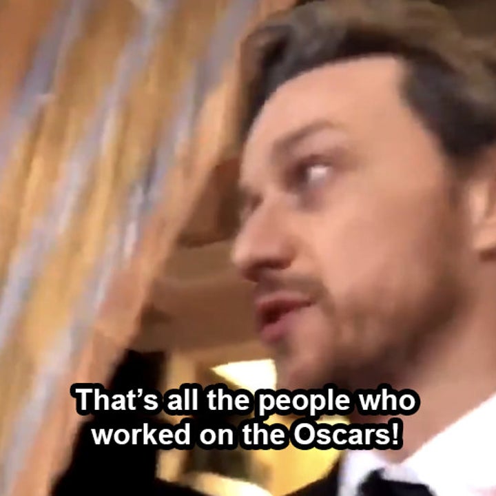 James McAvoy Found A Sharpie At The Oscars And Had A Brilliant Idea