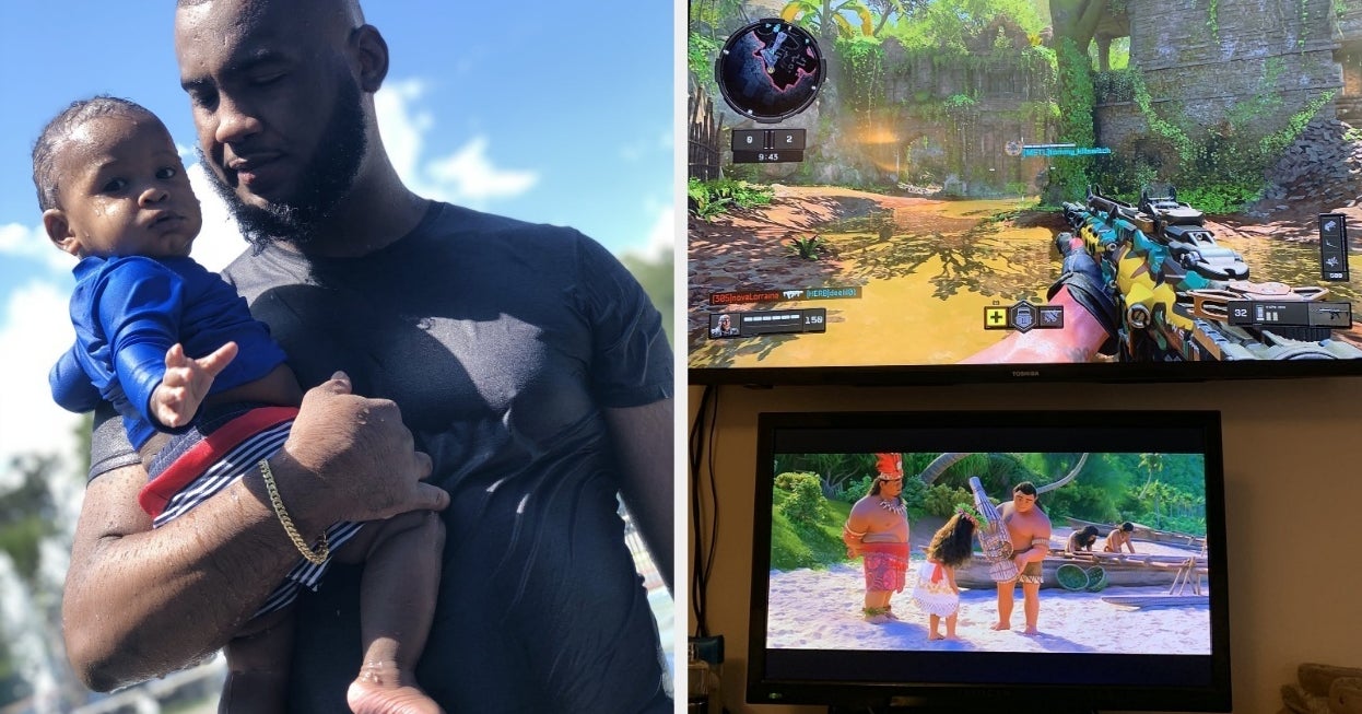 This Dad Came Up With A Creative Way To Keep His Son Entertained And He ...