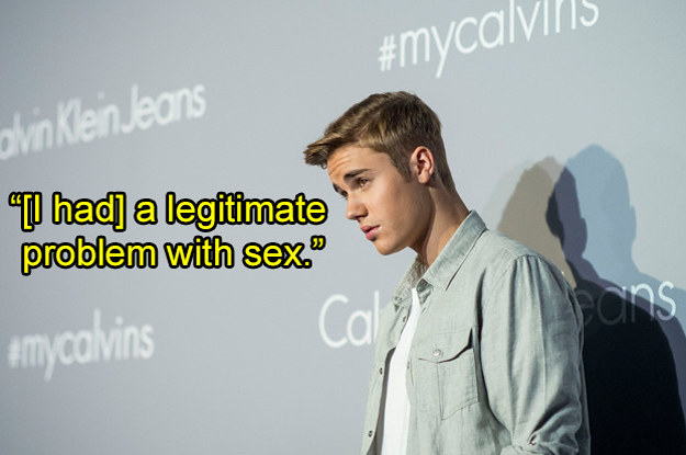 Justin Bieber Talked About Having A Legitimate Problem With Sex And