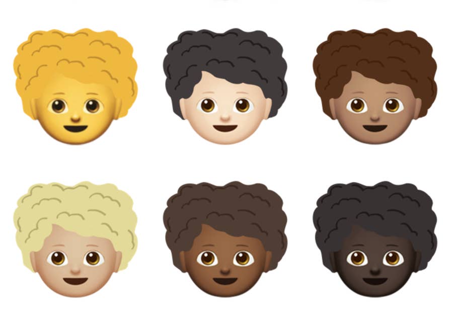 afro emoticon