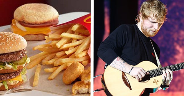 Which Male Singer Do You Belong With Based On The Food You Order From ...