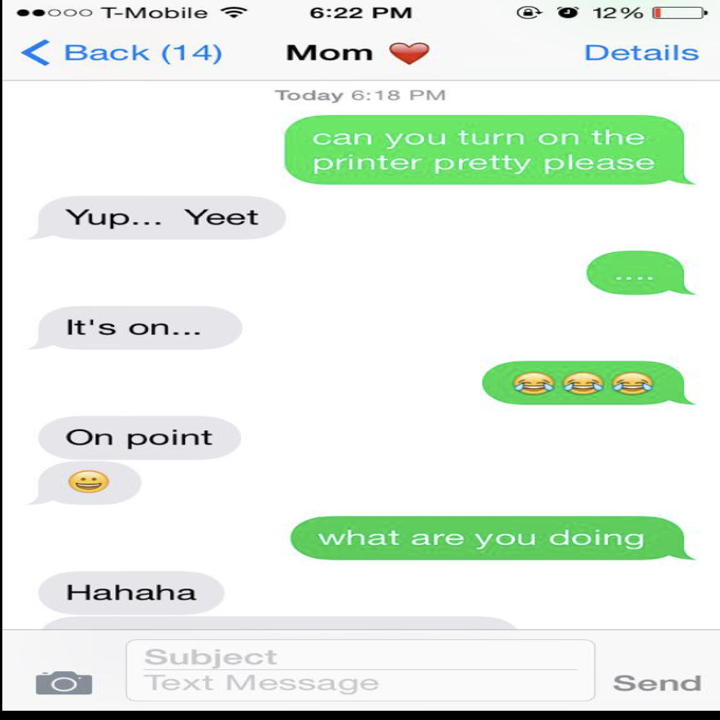 Add Yours: Embarrassing Mom Texts