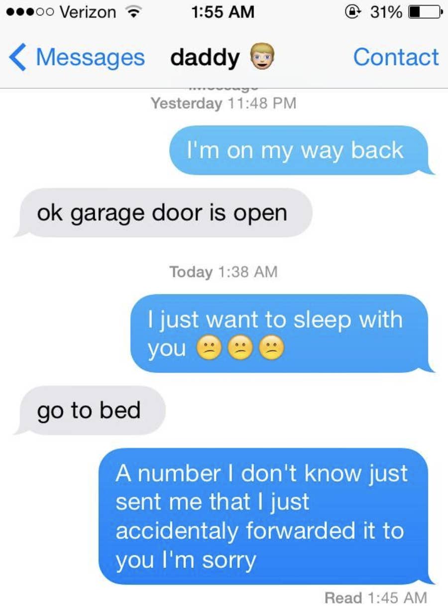 wrong texts to parents