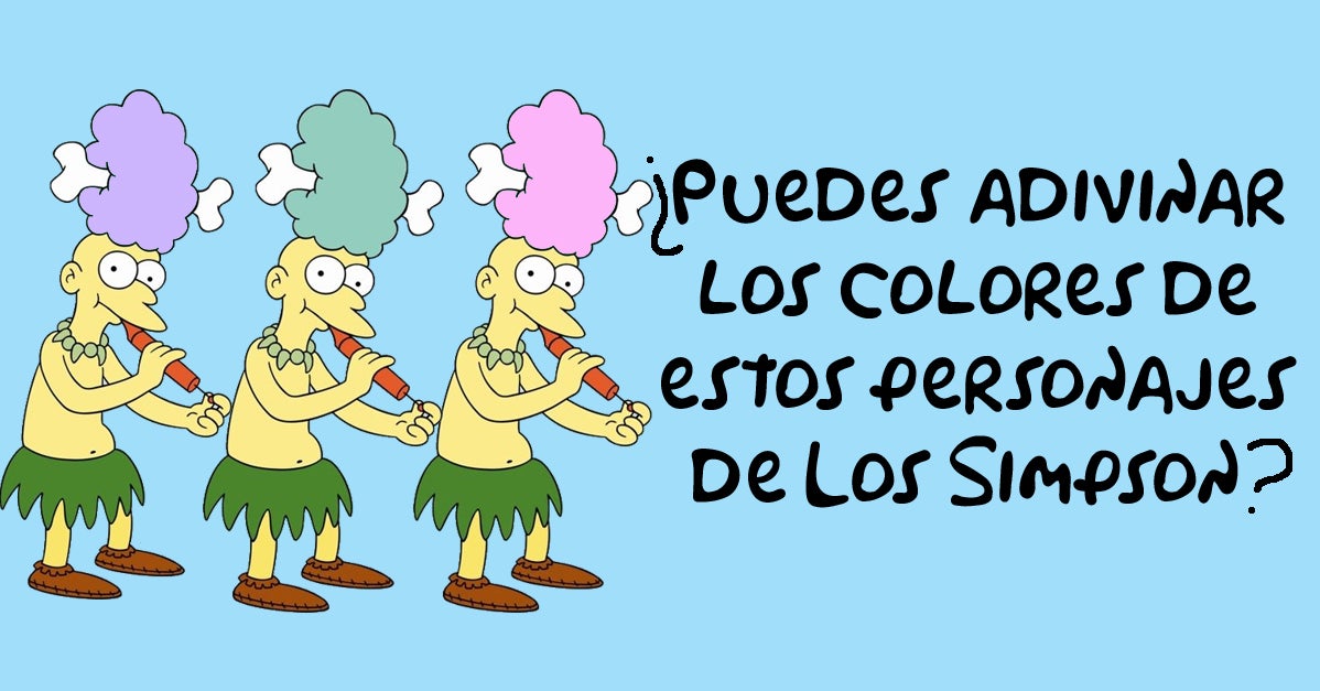 Solo un verdadero fan puede adivinar los colores correctos de estos ...