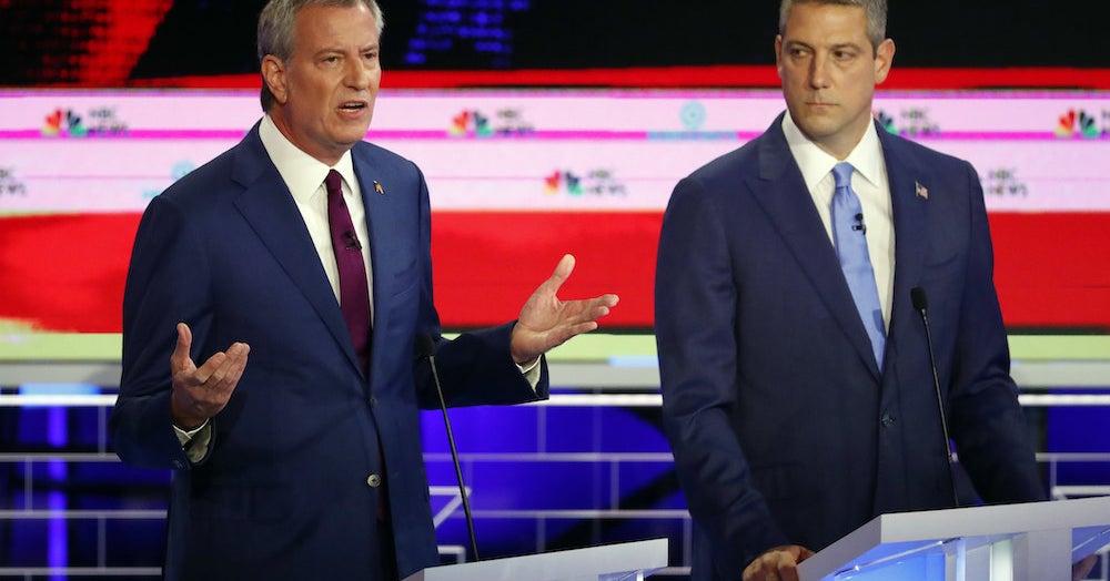Bill De Blasio Comes Out Strong At First Democratic Presidential Debate