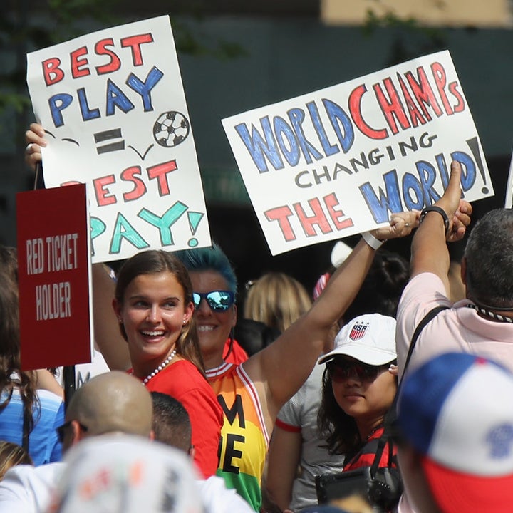 US Women's Soccer Team Pushed Equal Pay At New York Victory Parade