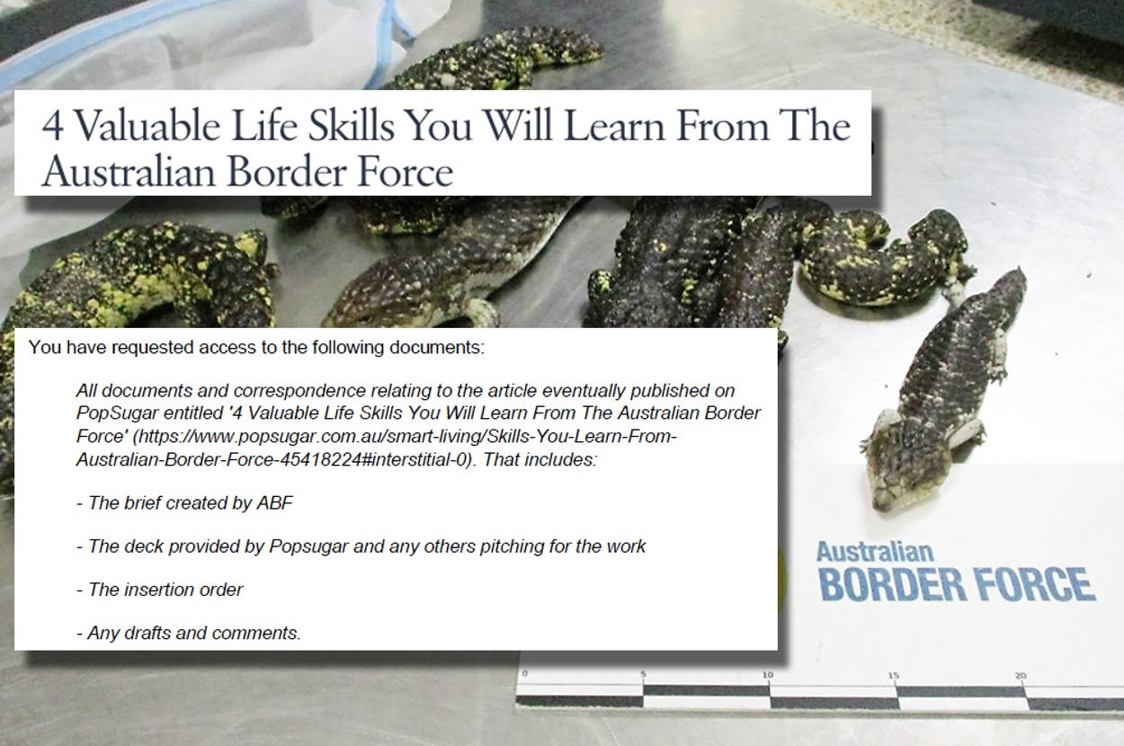 Border Force Sponsored An Advertorial On A Pop Culture Website And Here ...