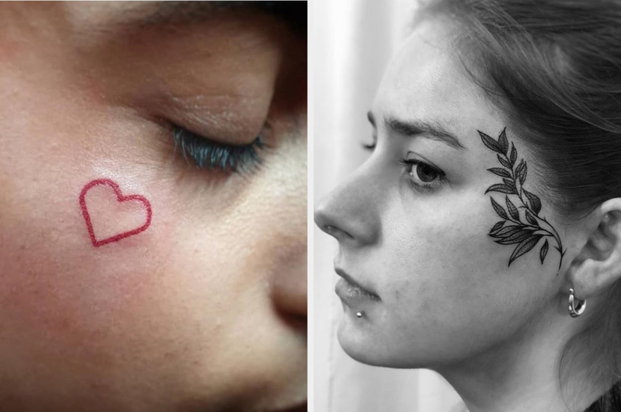 nice face tattoos