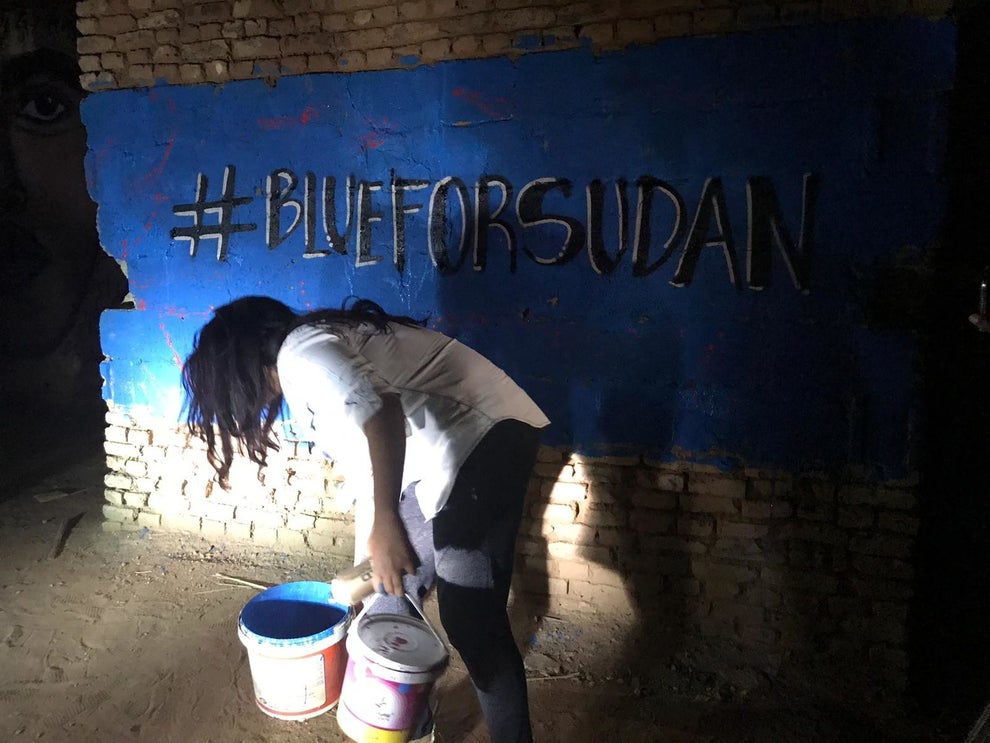 The Sudanese Graffiti Artist Assil Diab Is Bringing #BlueForSudan To ...