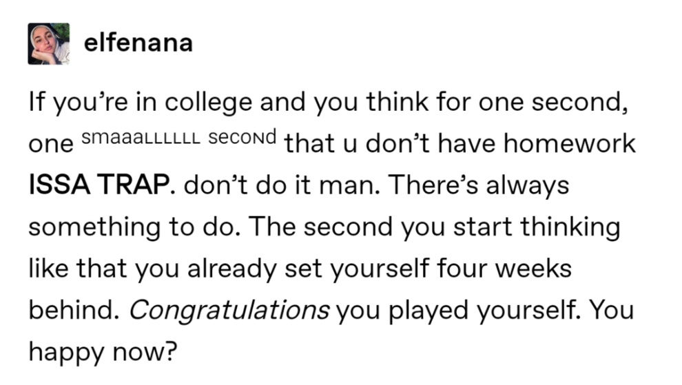 37 Hilarious Tumblr Posts About College That Will Ease Your Back-To ...