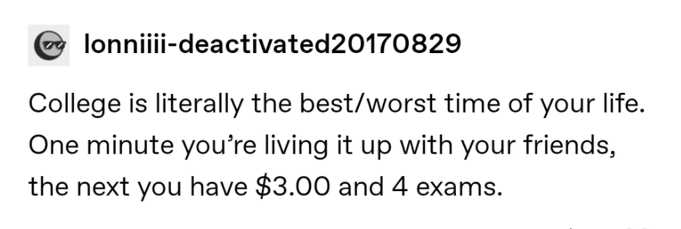 37 Hilarious Tumblr Posts About College That Will Ease Your Back-To ...