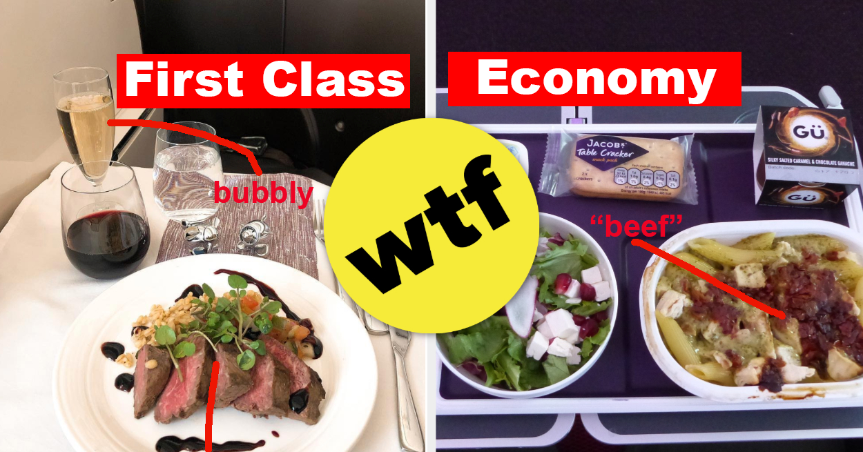 What Eating In Economy Vs First Class Looks Like On 19 Airlines
