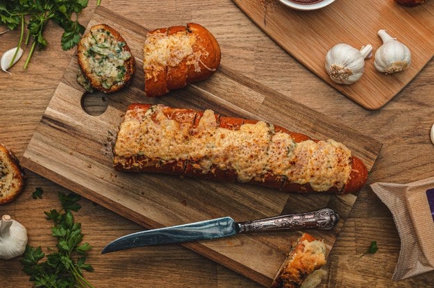 50-Garlic-Clove Cheesy Garlic Bread