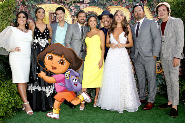 "Dora The Explorer" Live Action Movie Actors Vs. The Original Animated ...