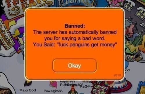 Funny Club Penguin Bans Tyrone