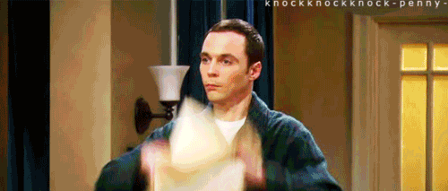 Sheldon Hyperventilating Gif