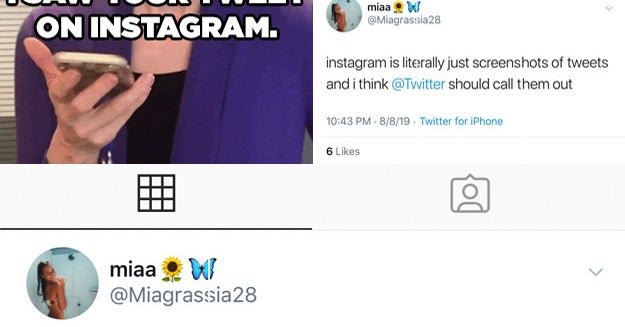 Twitter Called Out Instagram For Being "Screenshots Of Tweets"