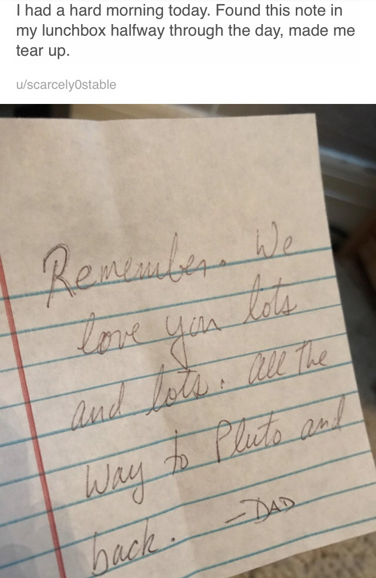 Heartwarming Notes For Anyone Who Wants To Shed A Tear