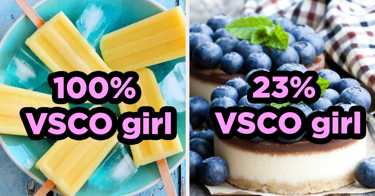 Quiz: Eat A Dessert In Every Color And We'll Reveal What % VSCO Girl ...