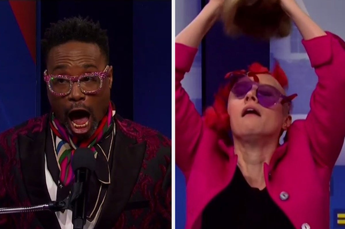 Billy Porter And Lin-Manuel Miranda Appear In "SNL" Democrat LGBTQ Town ...