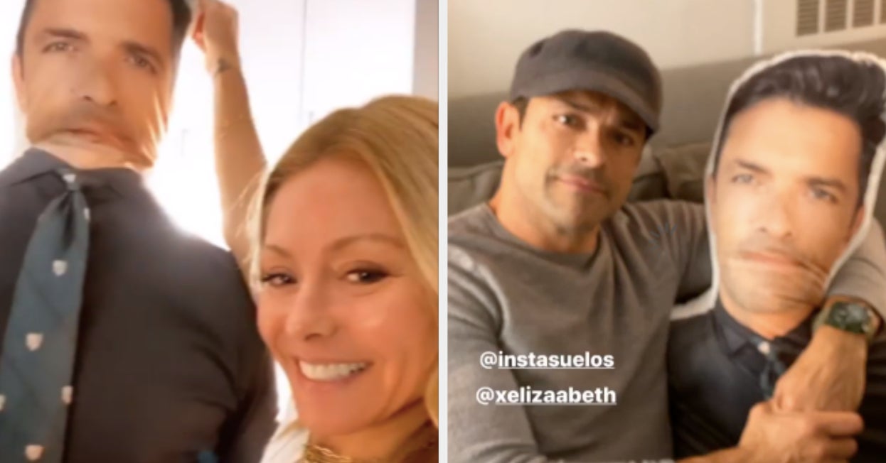 A Fan Gave Kelly Ripa A Pillow With Mark Consuelos's Face On It, And ...