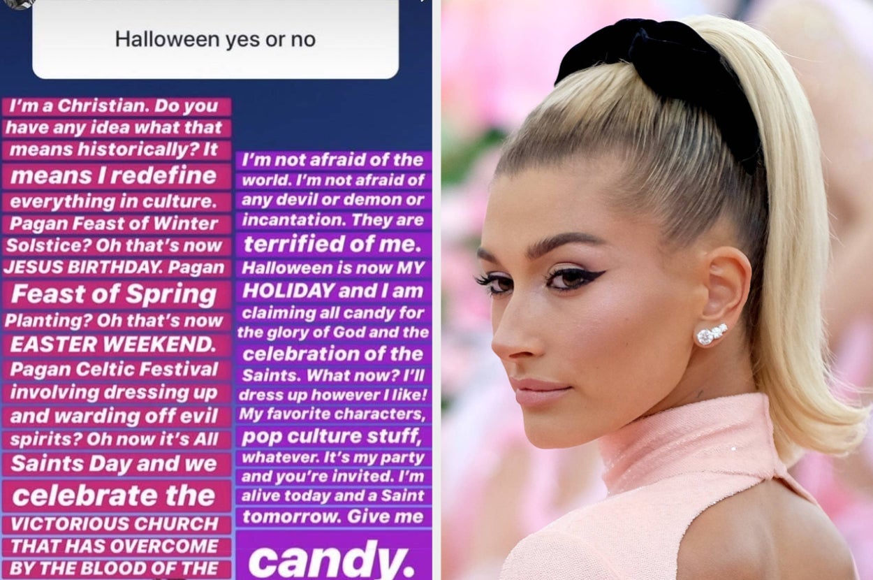 Hailey Bieber Will Be Celebrating Halloween As A Christian Woman And ...