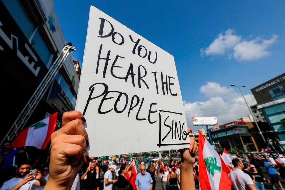The Best Signs From The Protests In Lebanon