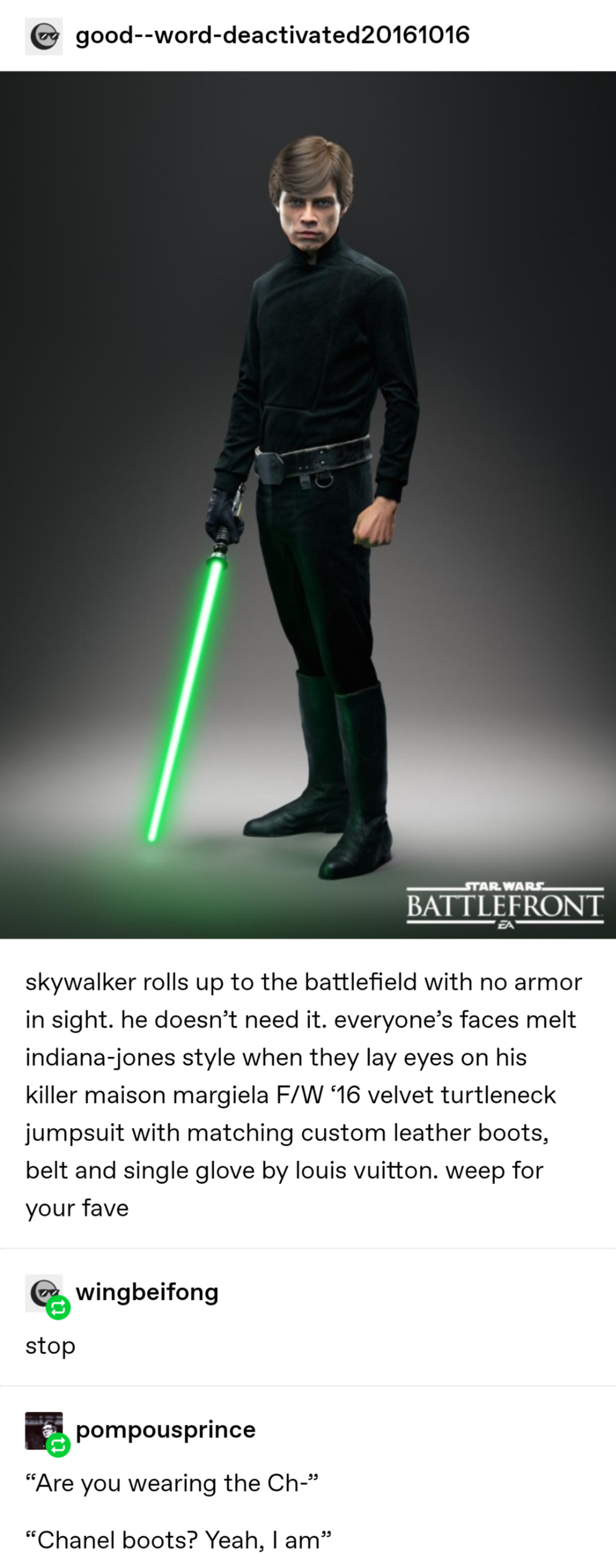 36 "Star Wars" Tumblr Posts That You'll Get If The Force Is With You