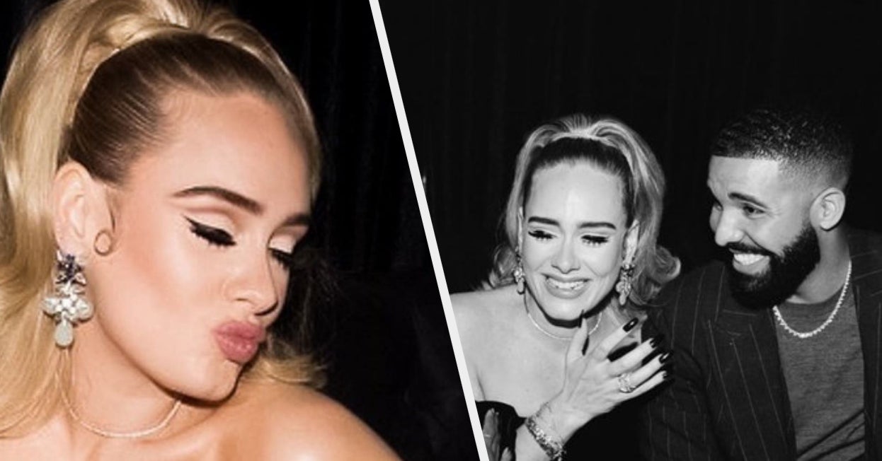 Adele Debuted A New Look At Drake's 33rd Birthday Party