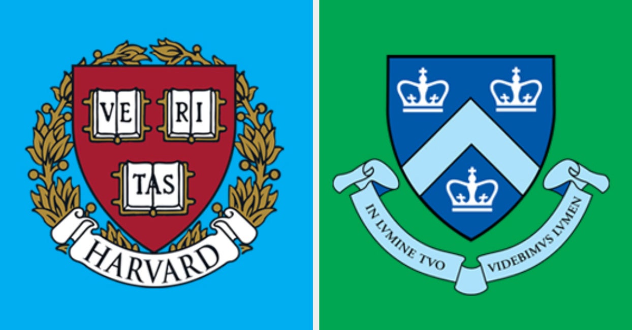 Eight Of These Crests Belong To Ivy League School. Can You Find The One ...