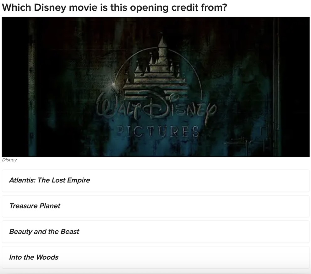 25 Disney Quizzes