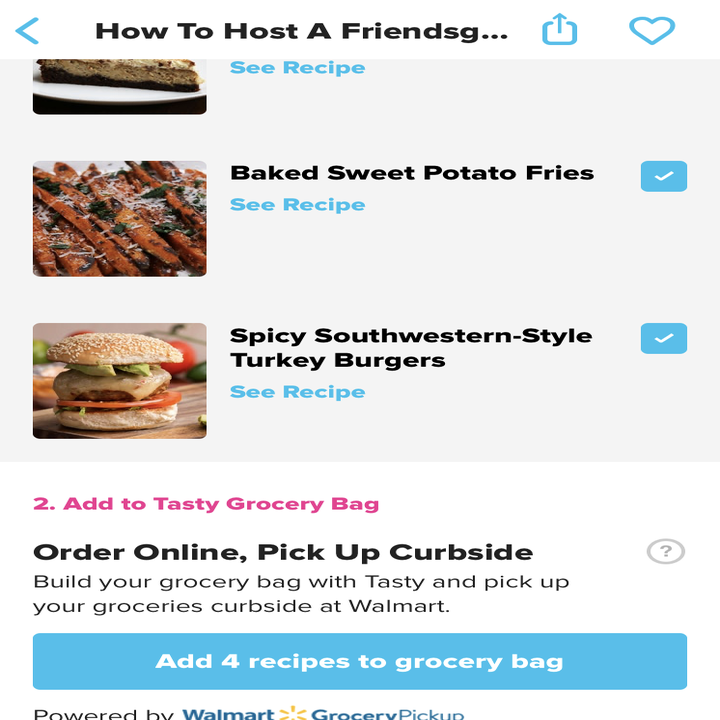 You Can Now Shop Curated Recipes On The Tasty App And Holiday Meal Prep ...